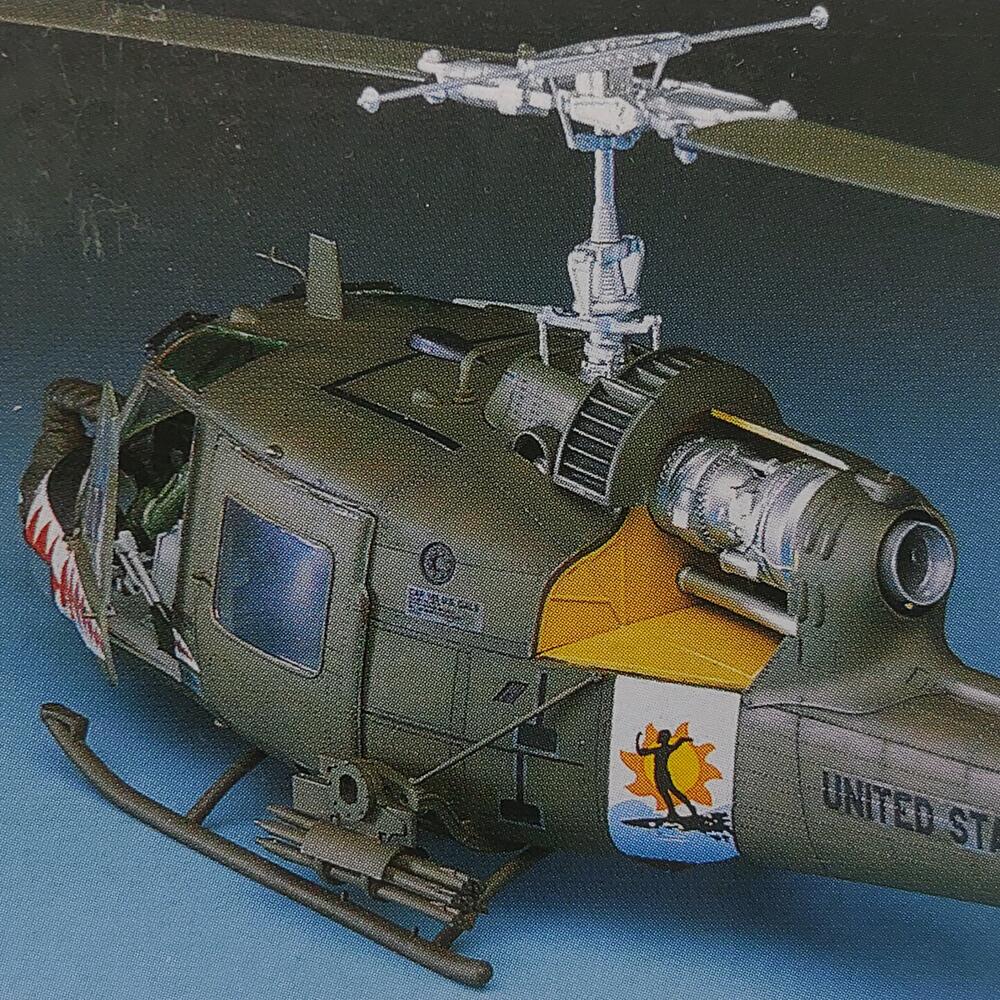 Academy U.S. Army UH-1C "Frog" Helicopter Model Kit Scale 1/35