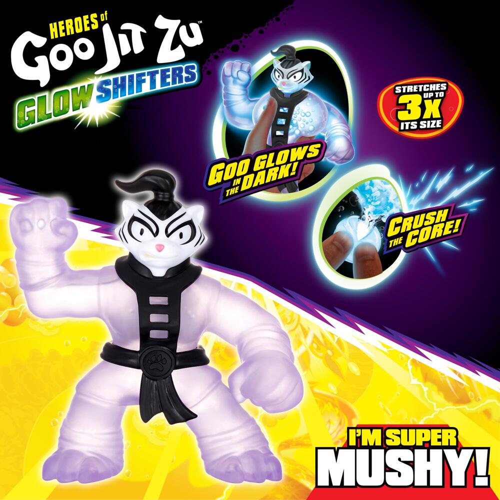 Heroes of Goo Jit Zu Glow Shifters BENGAL Hero Pack Mushy Figure