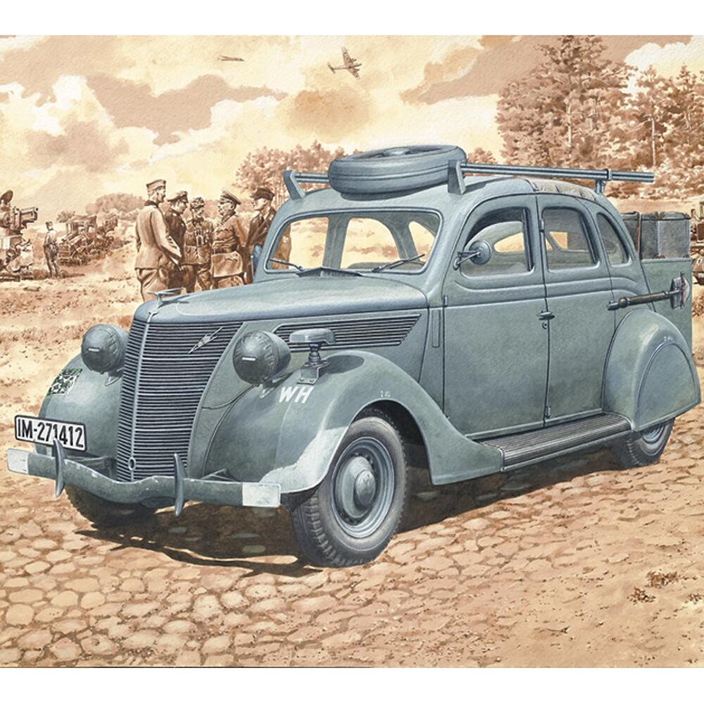 Roden Ford V8-G81A Funkkraftwagen Classic Car Road Vehicle Model Kit ...