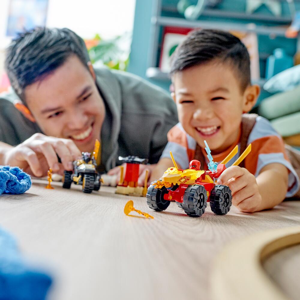 LEGO Ninjago Kai and Ras's Car and Bike Battle Building Set 71789 Ages 4+