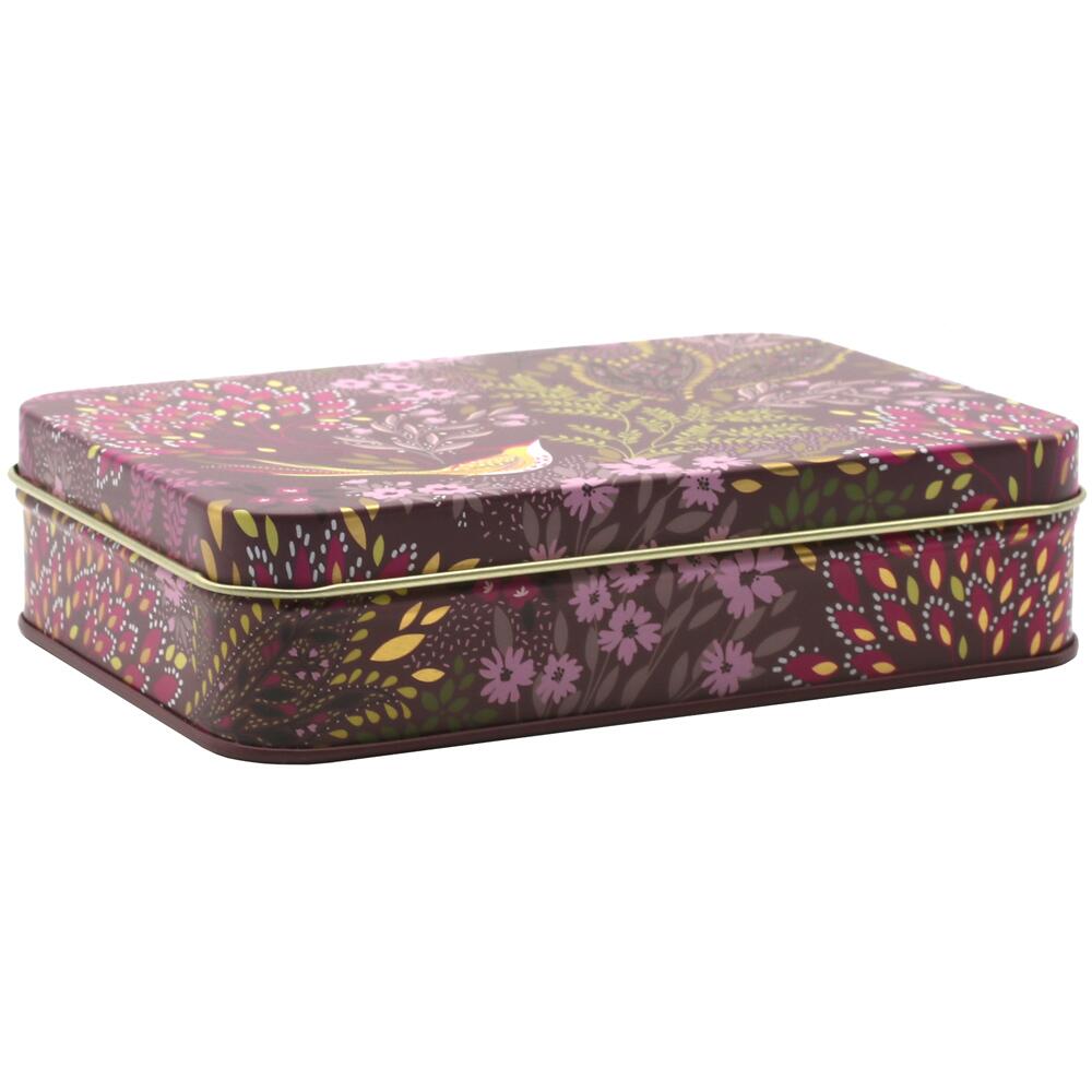 Sara Miller Haveli Garden Small Steel Rectangular Storage Tin