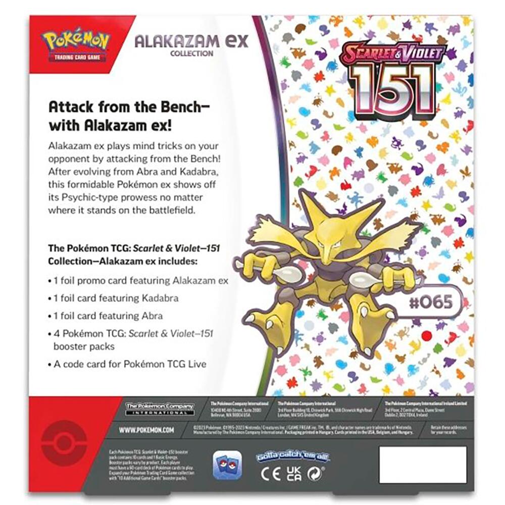 Pokemon Trading Card Game Scarlet & Violet 151 Alakazam EX Collection