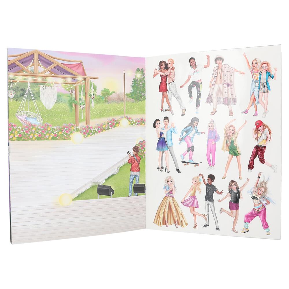 Depesche TOPModel Stickerworld Sticker Book with Lexy, Malia, Fergie