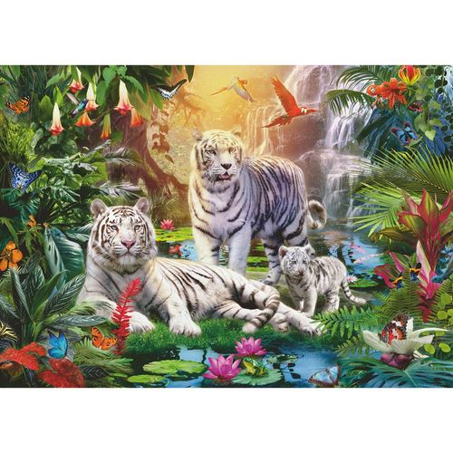 Ravensburger White Tiger Family 1000 Piece Jigsaw Puzzle