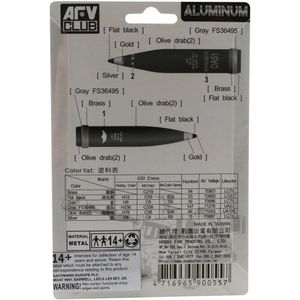 AFV Club M1122 M454 155mm Artillery Shell Set for 1:35 Scale Model Kits ...
