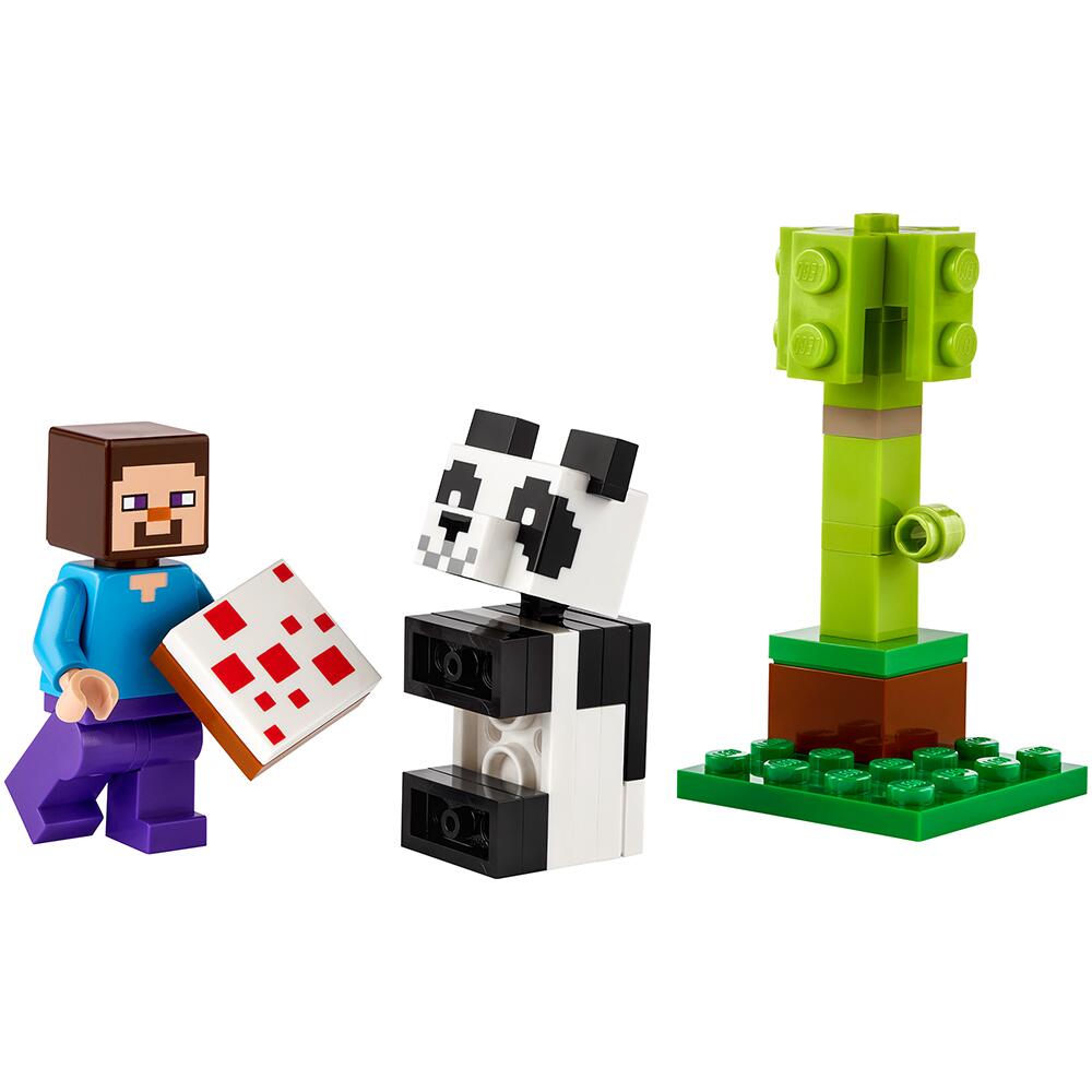 LEGO Minecraft Steve and Baby Panda Building Set 30672