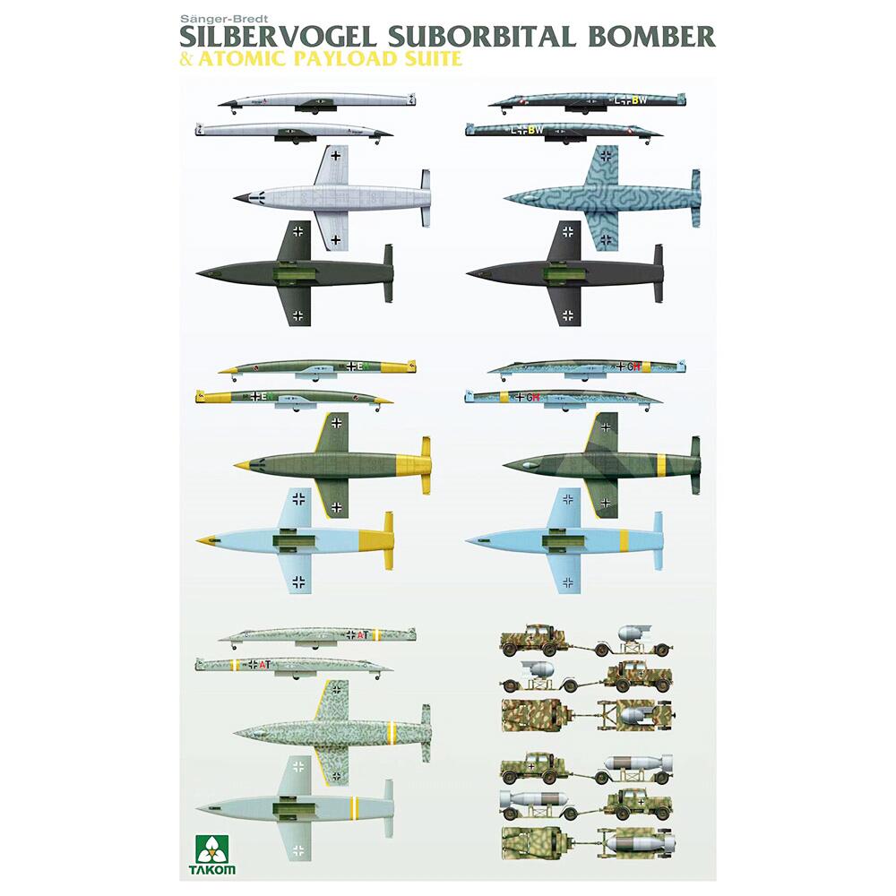 Takom Silbervogel Suborbital Bomber Atomic Payload Suite WWII Concept Model Kit Scale 1:72