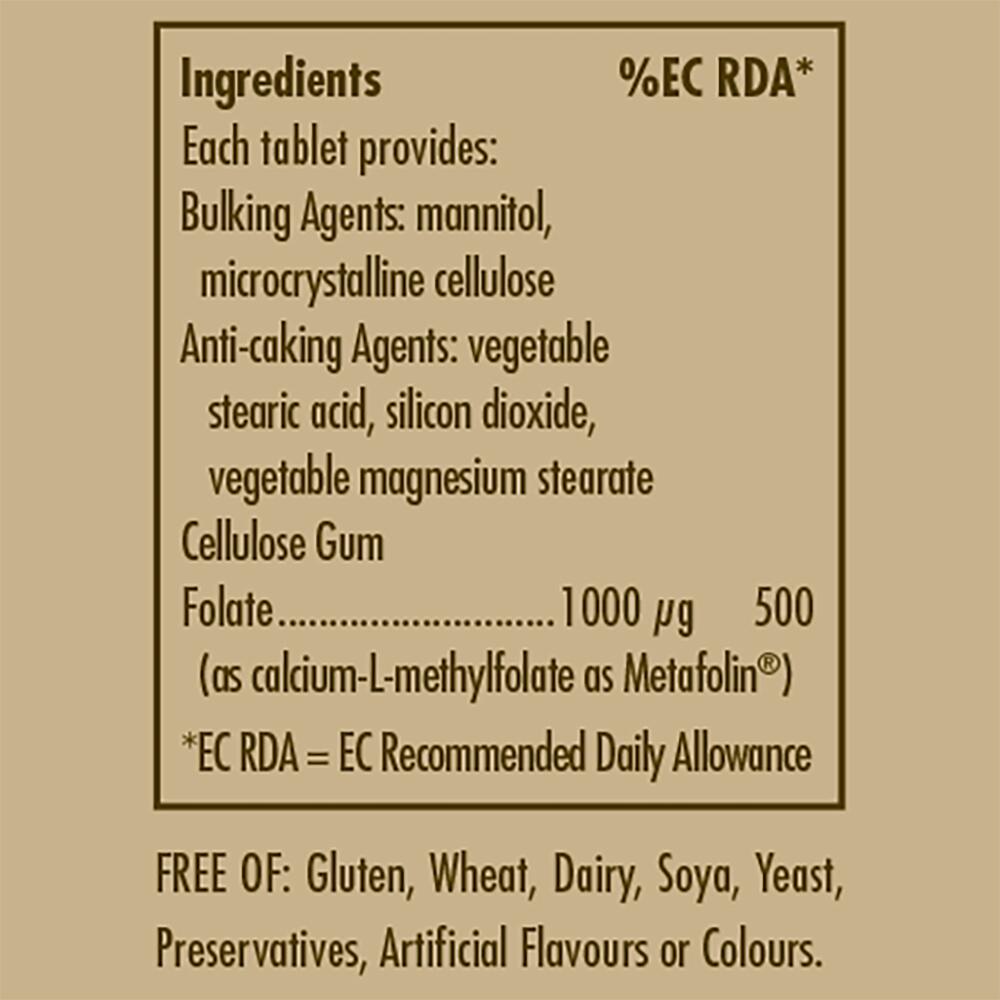Solgar Folate 1000µg 60 Tablets