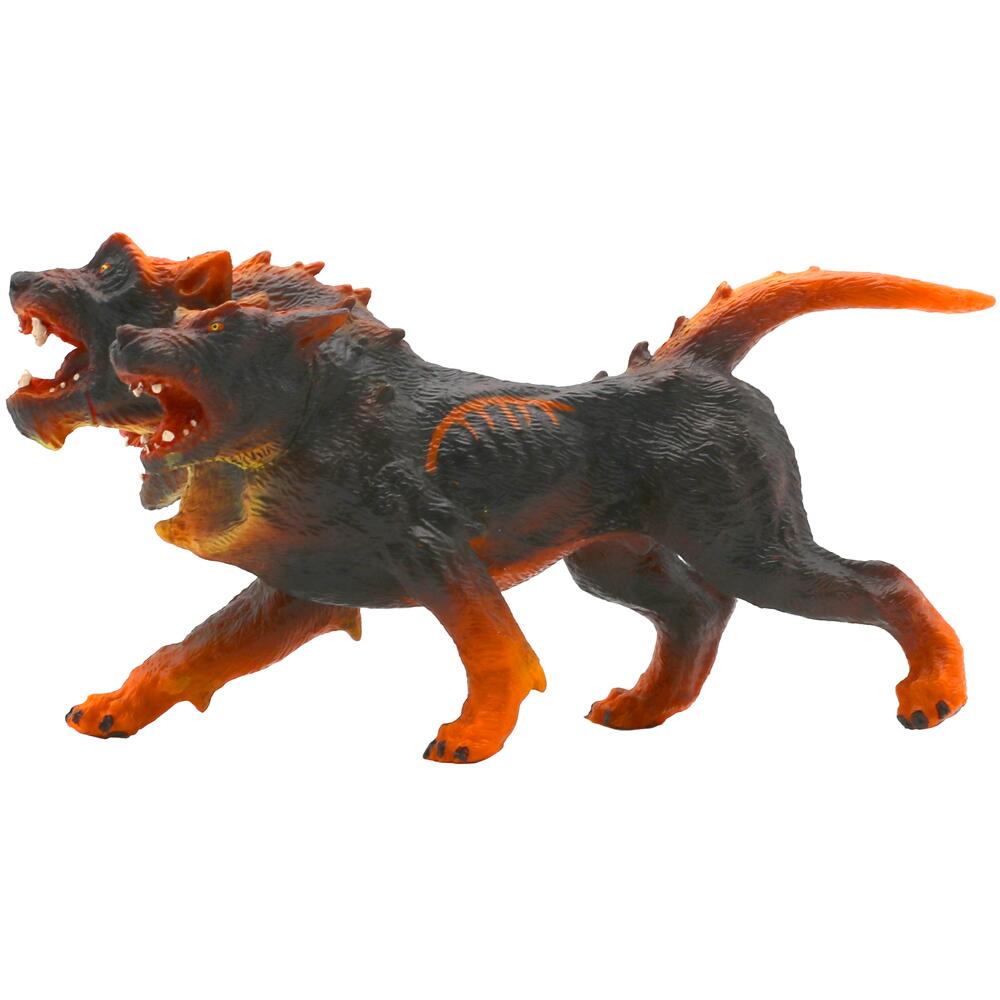 PAPO Fire Cerberus Fantasy World Animal Figure Toy 15cm Long for Ages 3+