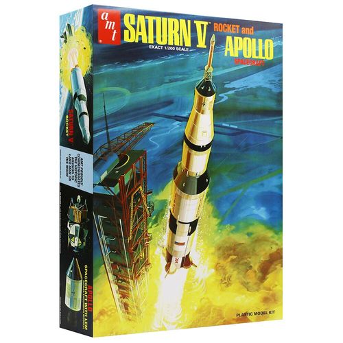 AMT Saturn V Rocket and Apollo Spacecraft Model Kit Scale 1:200