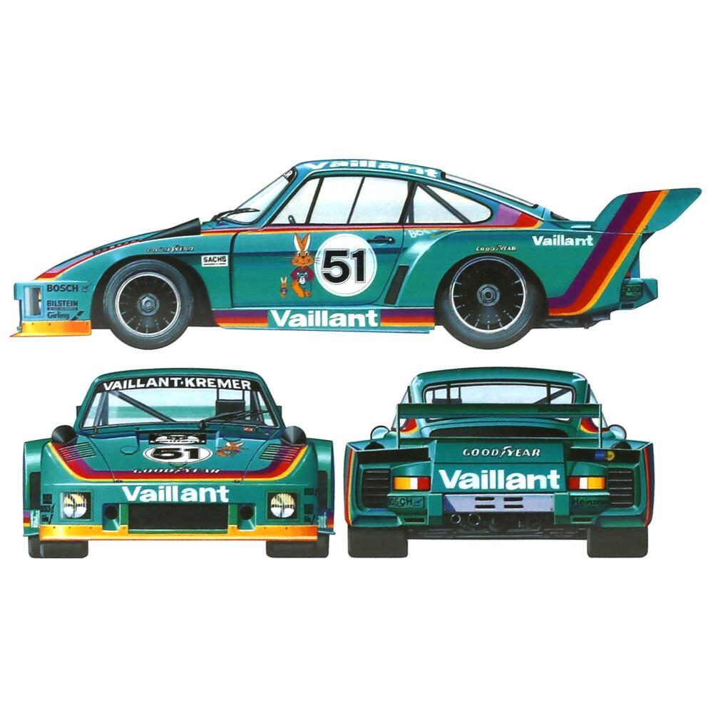 Tamiya Porsche 935 Vaillant Racing Car Model Kit Scale 1/20
