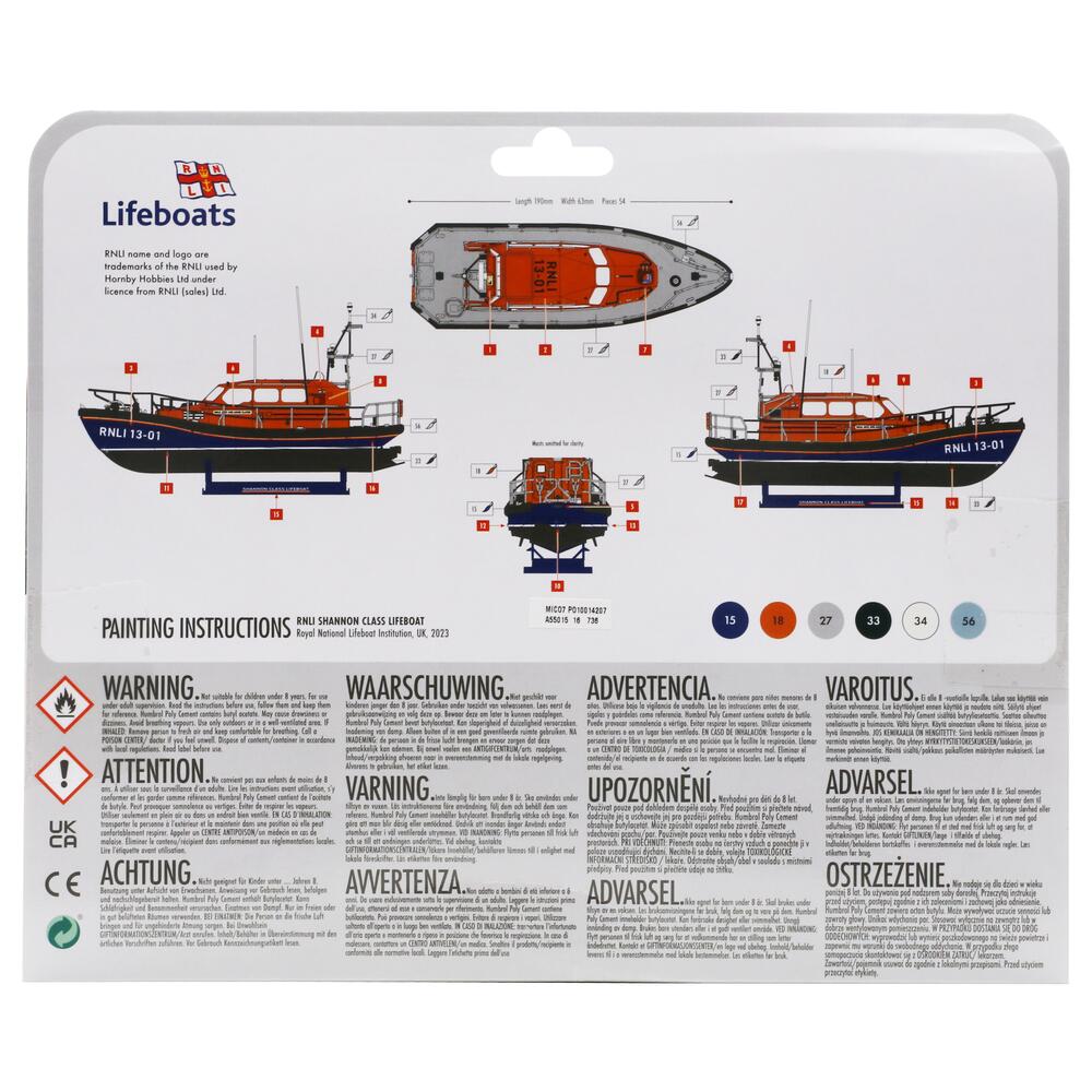 Airfix RNLI Shannon Class Lifeboat Model Kit Scale 1:72