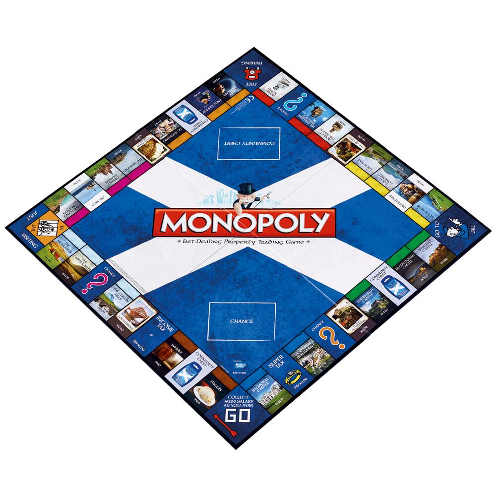 Monopoly Scotland Edition Board Game 2-6 Players Ages 8+