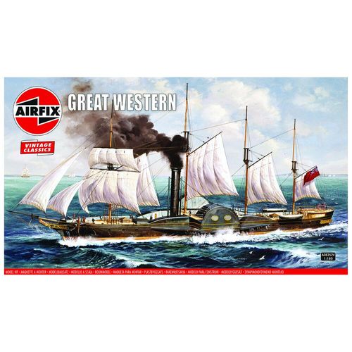 Airfix Vintage Classics Great Western Passenger Ship Model Kit Scale 1:180