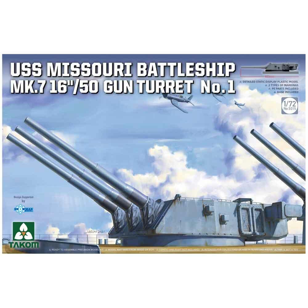 Takom USS Missouri Battleship Mk 7 Gun Turret No 1 Scale 172
