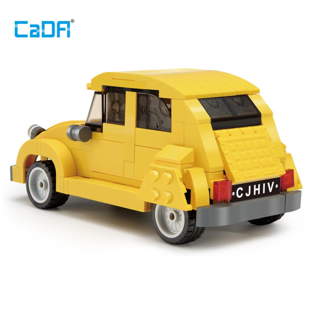 CaDA Cars Citroen 2CV Retro Car Construction Toy Scale 1:24