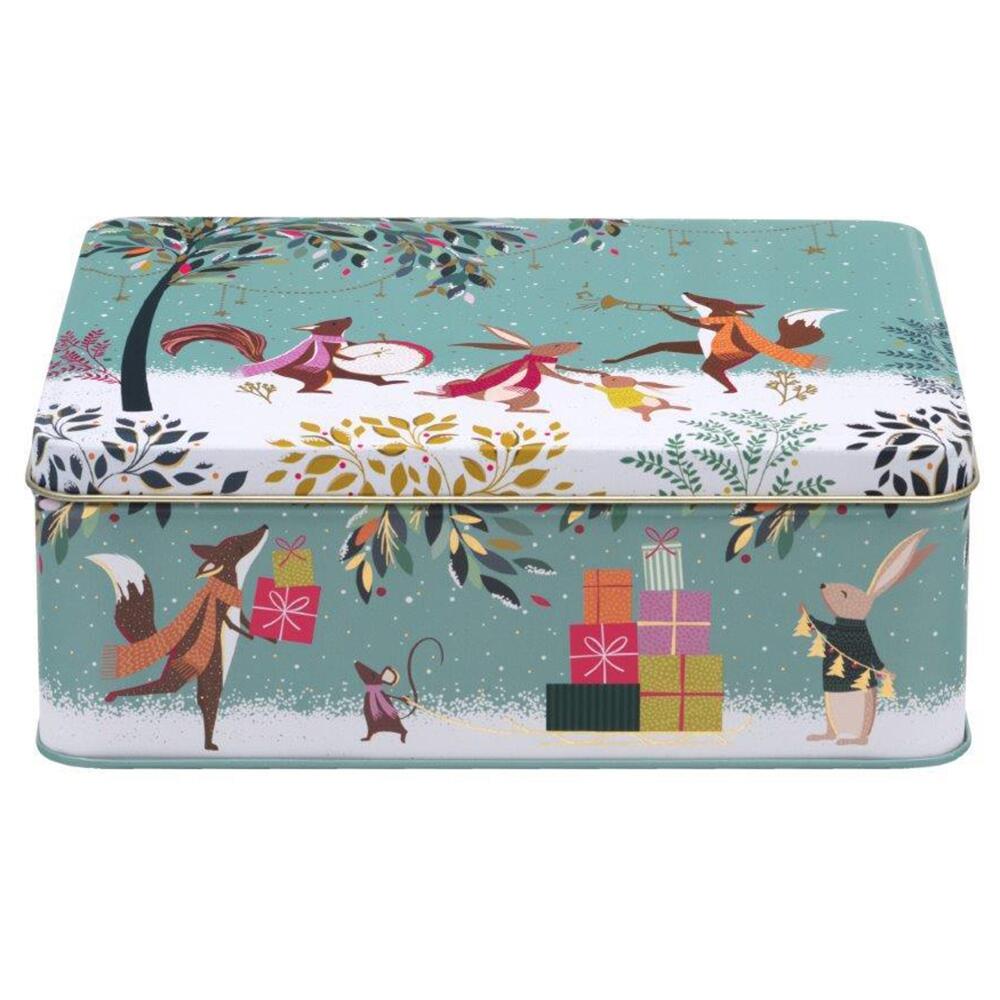 Sara Miller Woodland Tales Deep Rectangular Storage Tin