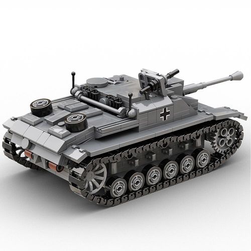 BUILDARMY StuG lll Ausf. G Tank Destroyer Military Brick Construction Model