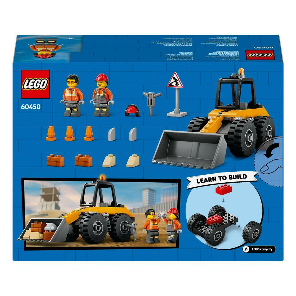 LEGO City Yellow Construction Wheel Loader Set 60450