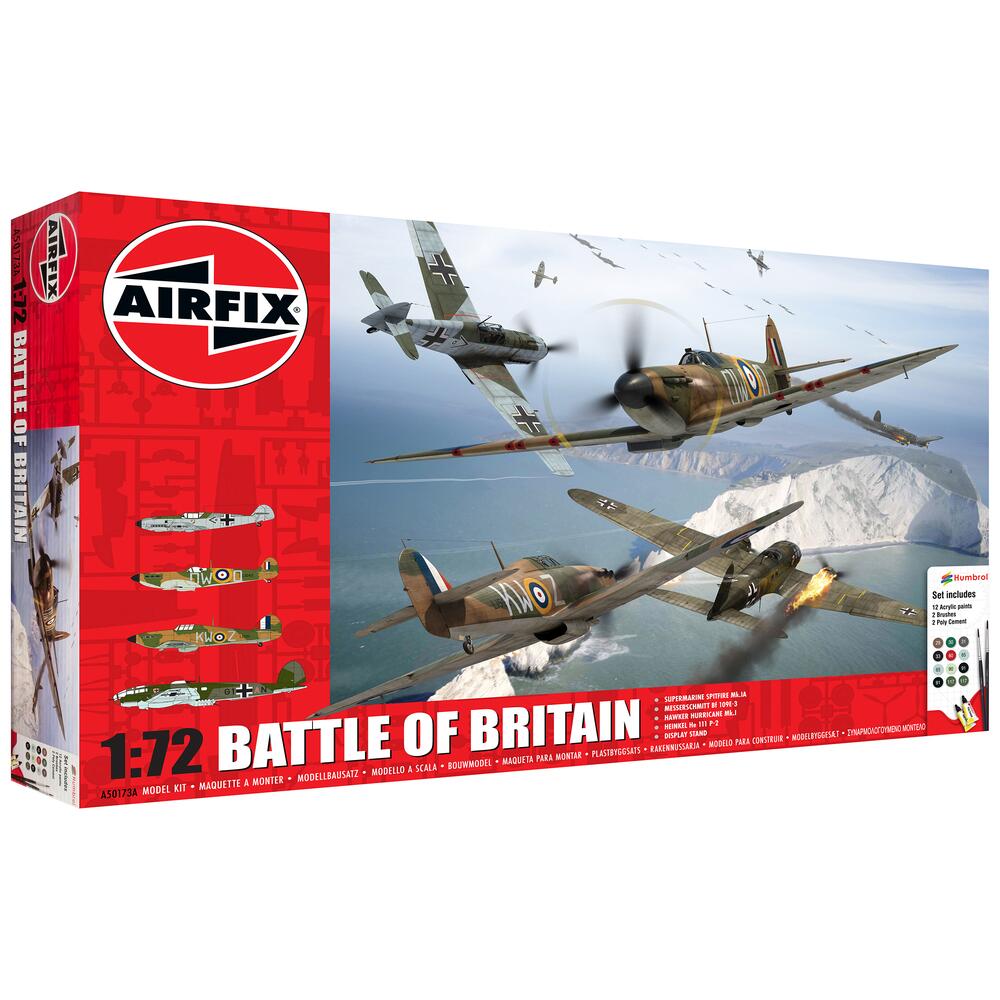 Airfix Battle of Britain Gift Set of 4 Model Kits with Paints ...
