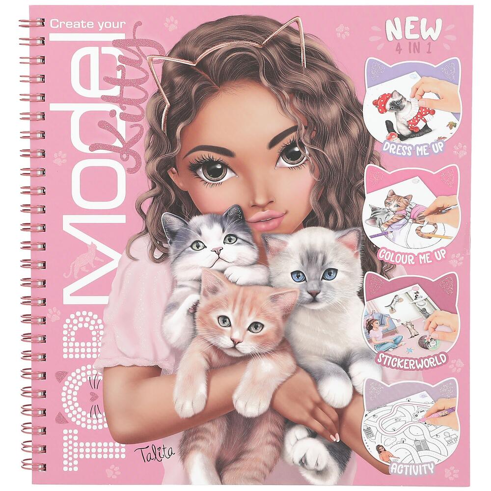 Depesche Create Your TOPModel Talita Kitty Colouring Book