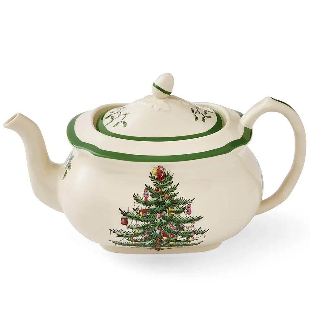 Spode Christmas Tree Porcelain Teapot 1.28L