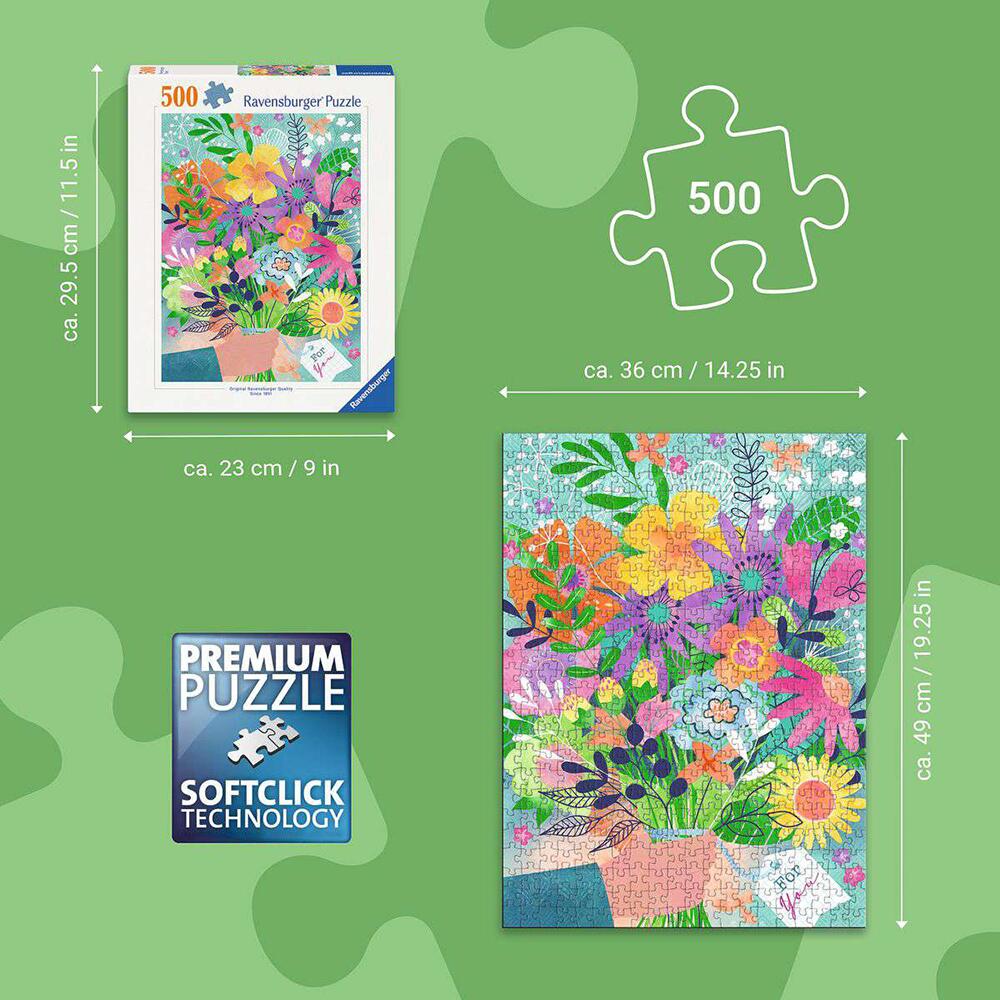 Ravensburger Flowers for You 500 Piece Jigsaw Puzzle