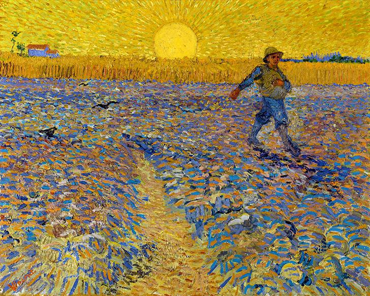 The sower Vincent van Gogh (1888) wall art poster print