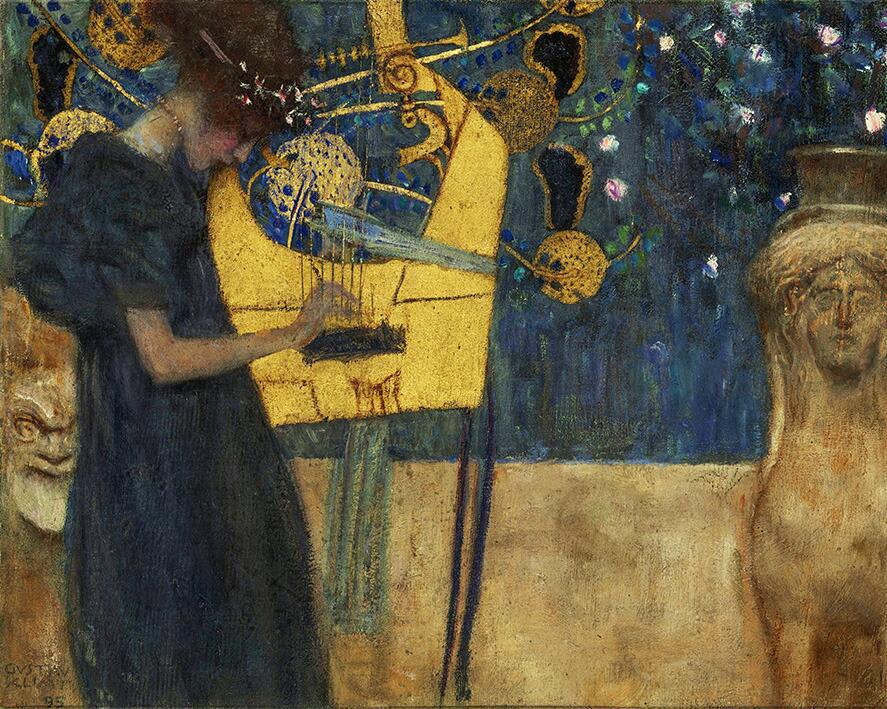 Music (1895) Gustav Klimt wall art poster reproduction print home decor