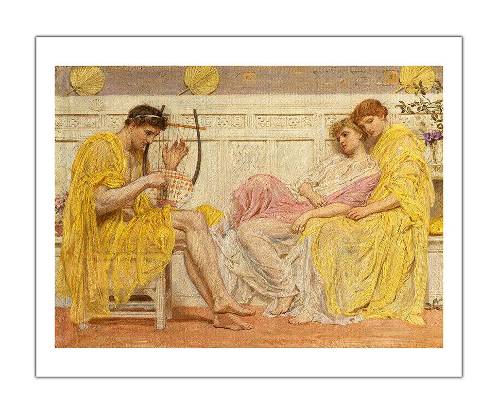 A Musician (1867) Albert Joseph Moore pre-raphaelite wall art print