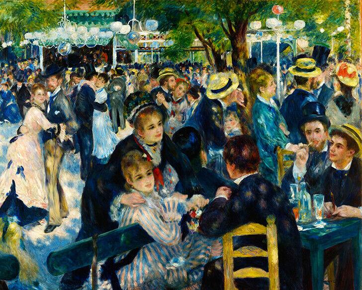 Dance at Le Moulin de la Galette Pierre-Auguste Renoir wall art print