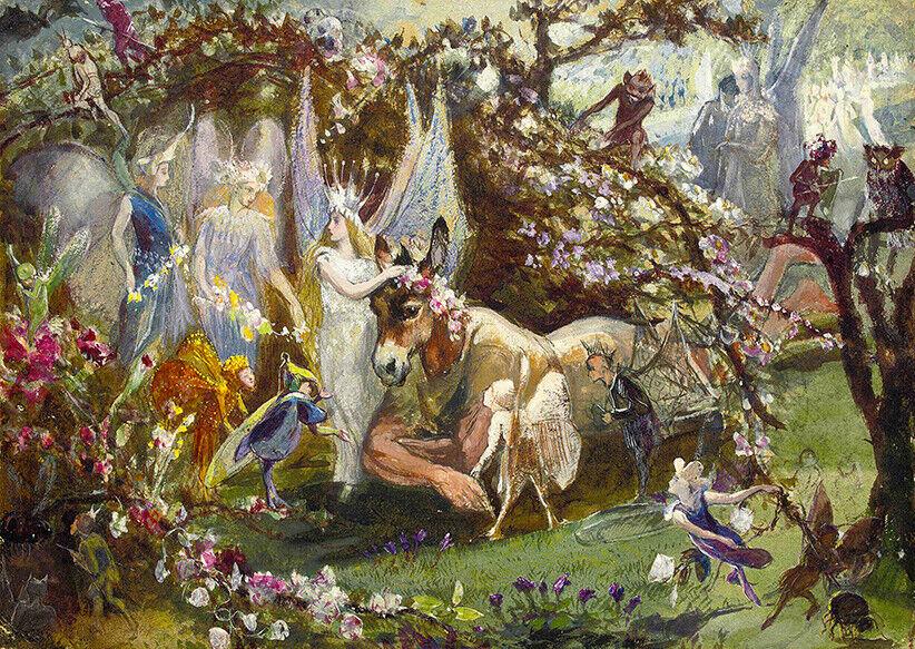 John Anster Fitzgerald Titania and Bottom A Midsummer-Night's Dream art ...
