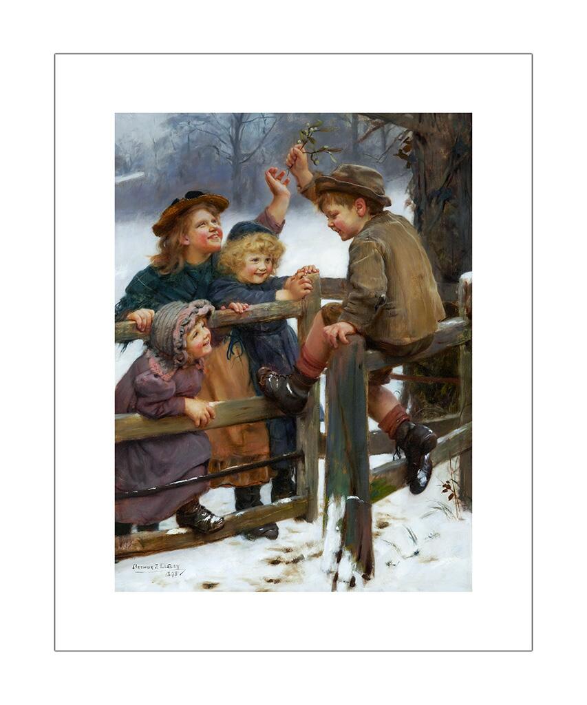 At Bay (1898) by Arthur John Elsley children wall art poster print