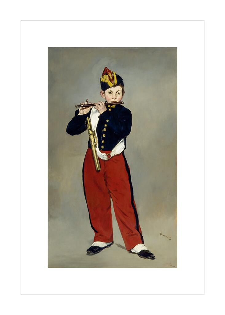 Young Flautist The Fifer Piper (1866) Edouard Manet wall art poster print