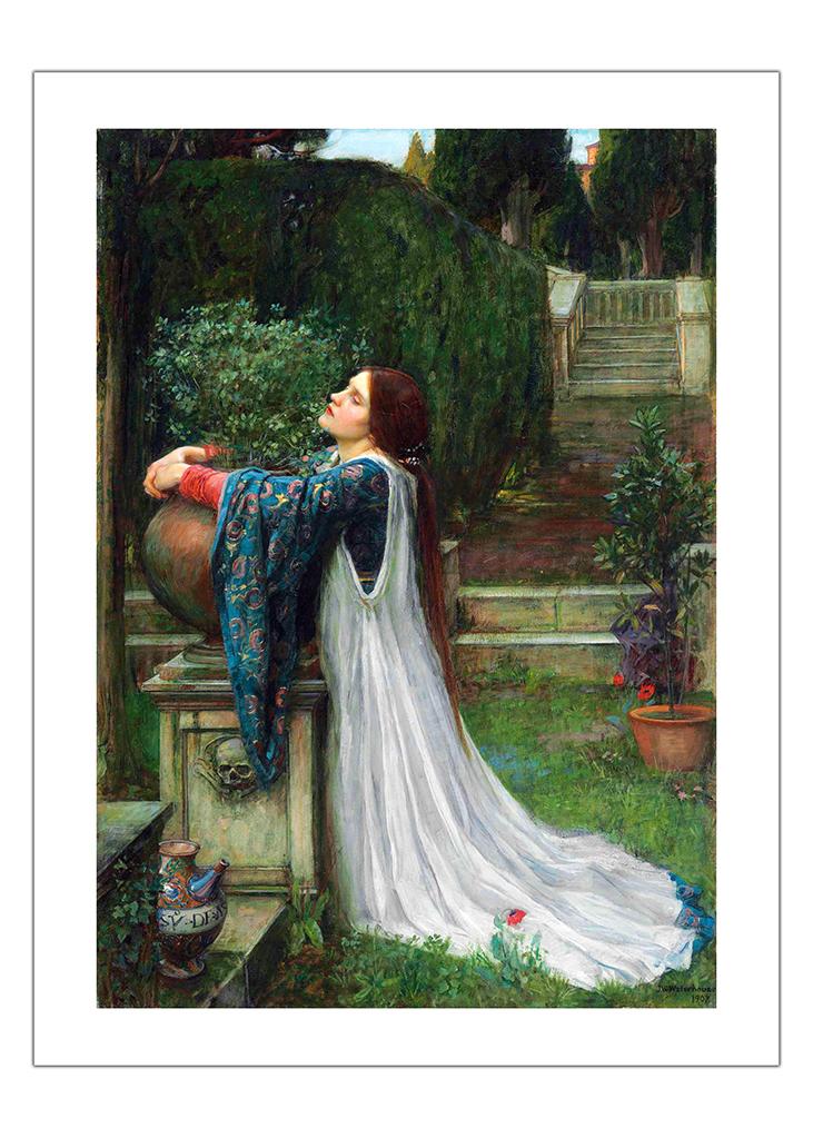 Isabella and the Pot of Basil 1907 J.W. Waterhouse Pre-Raphaelite wall ...