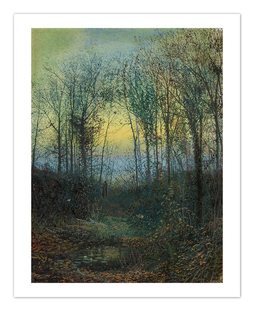 Lovers in a wood (1871) John Atkinson Grimshaw wall art print