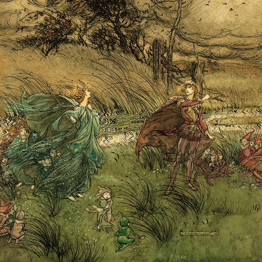 a midsummer night's dream illustrated by arthur rackham