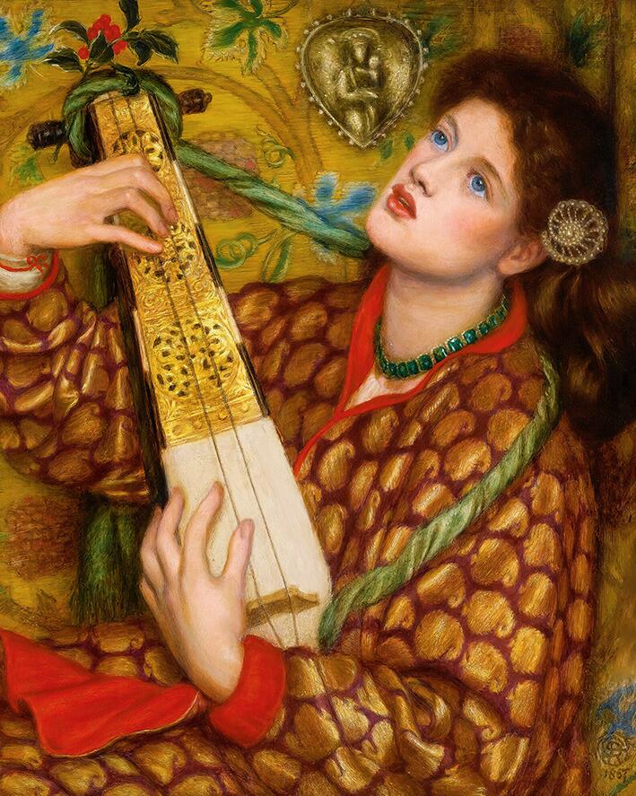 A Christmas Carol (1867) Dante Gabriel Rossetti pre-raphaelite wall art ...