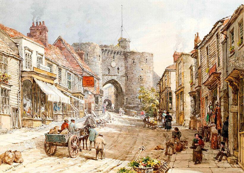 Louise Ingram Rayner Land Gate, Rye, East Sussex wall art poster print