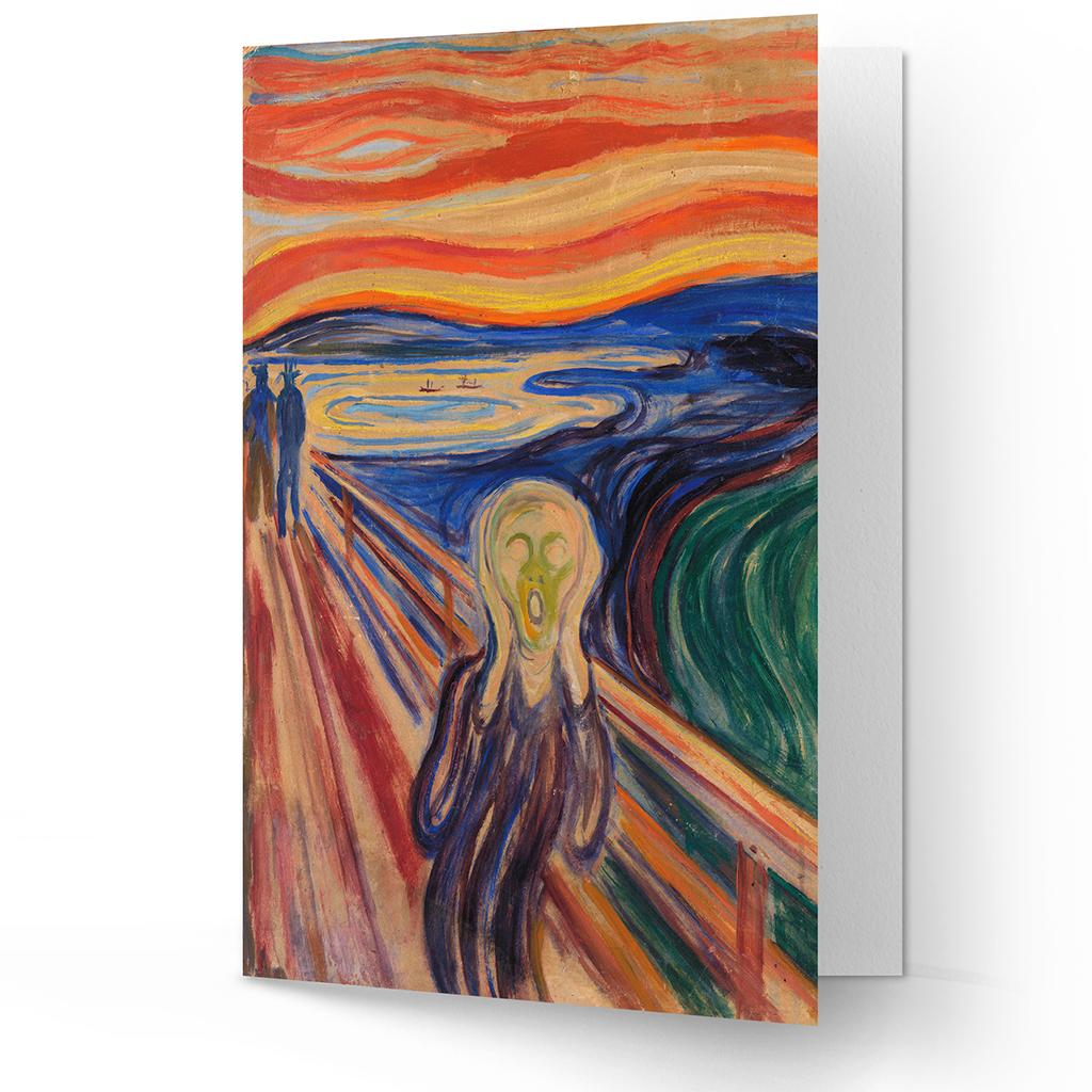The Scream (1910) Edvard Munch Matte Fine Art Greeting Card print Blank ...