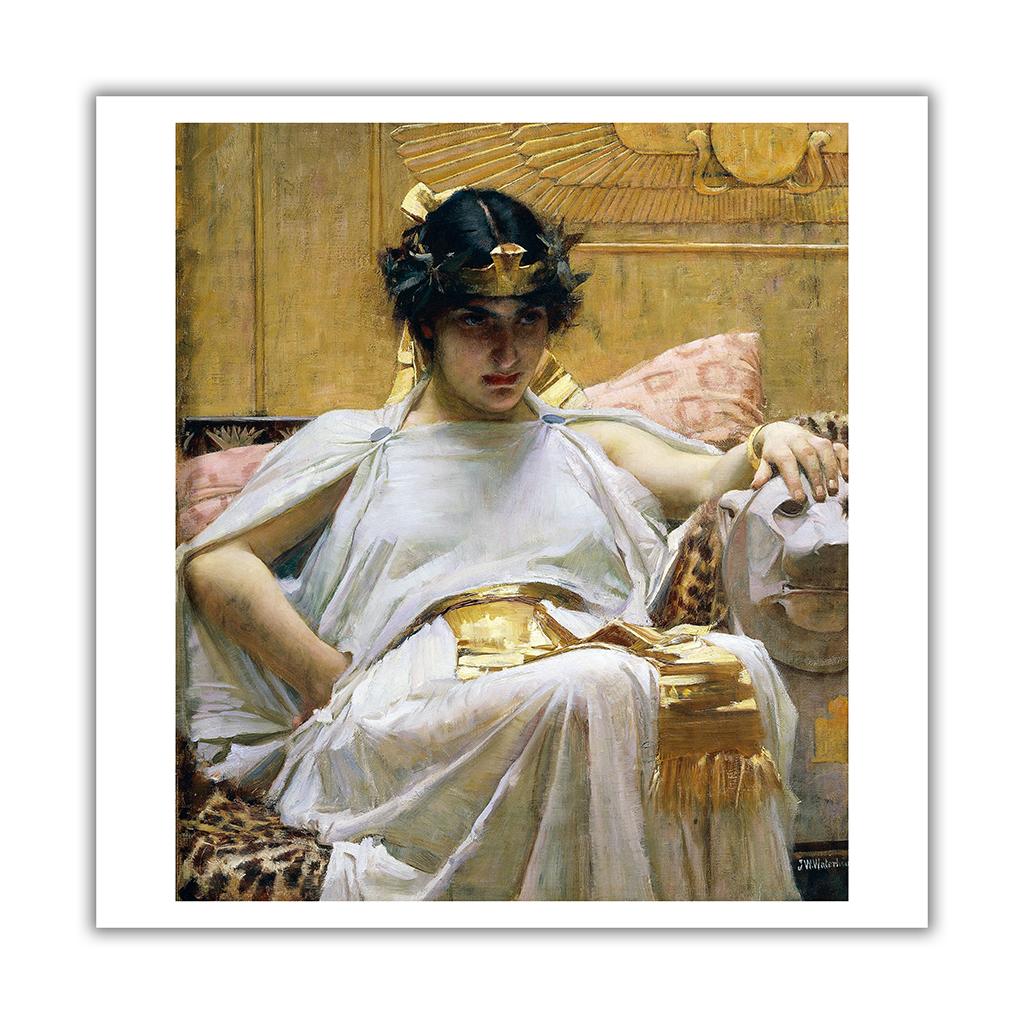 Cleopatra (1894) J.W. Waterhouse Pre-Raphaelite wall art poster print
