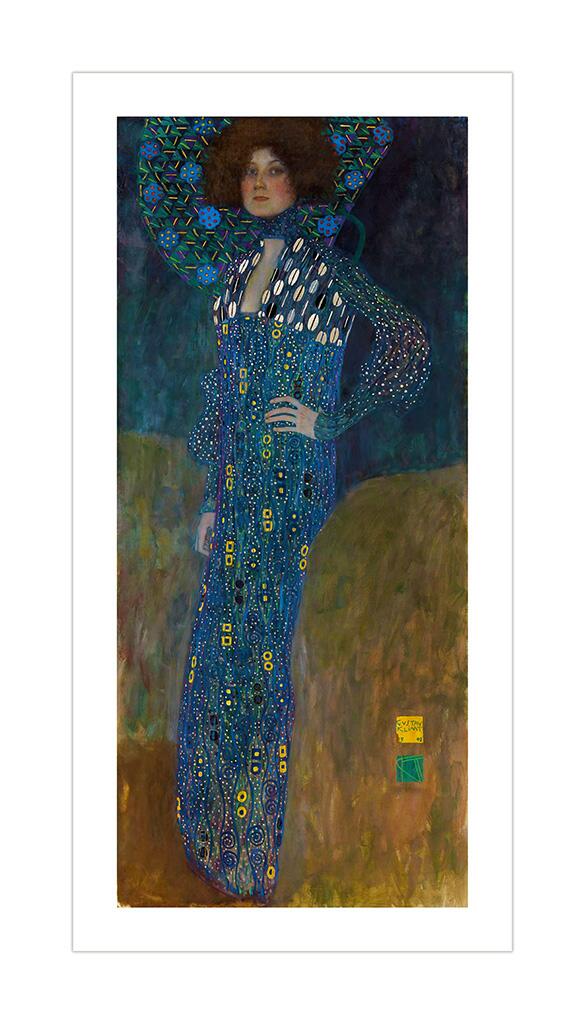 Emilie Flöge Portrait (1902) Gustav Klimt wall art poster print