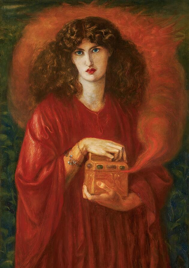 Pandora (1871) Dante Gabriel Rossetti wall art poster print