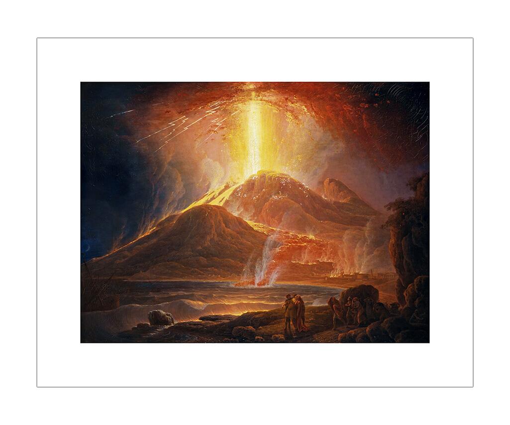 Mount Vesuvius in Eruption (1780) by Jacob More Scottish wall art ...