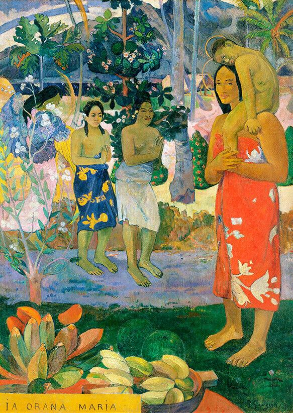 Paul Gauguin Hail Mary (Ia Orana Maria) (1891) wall art print home decor