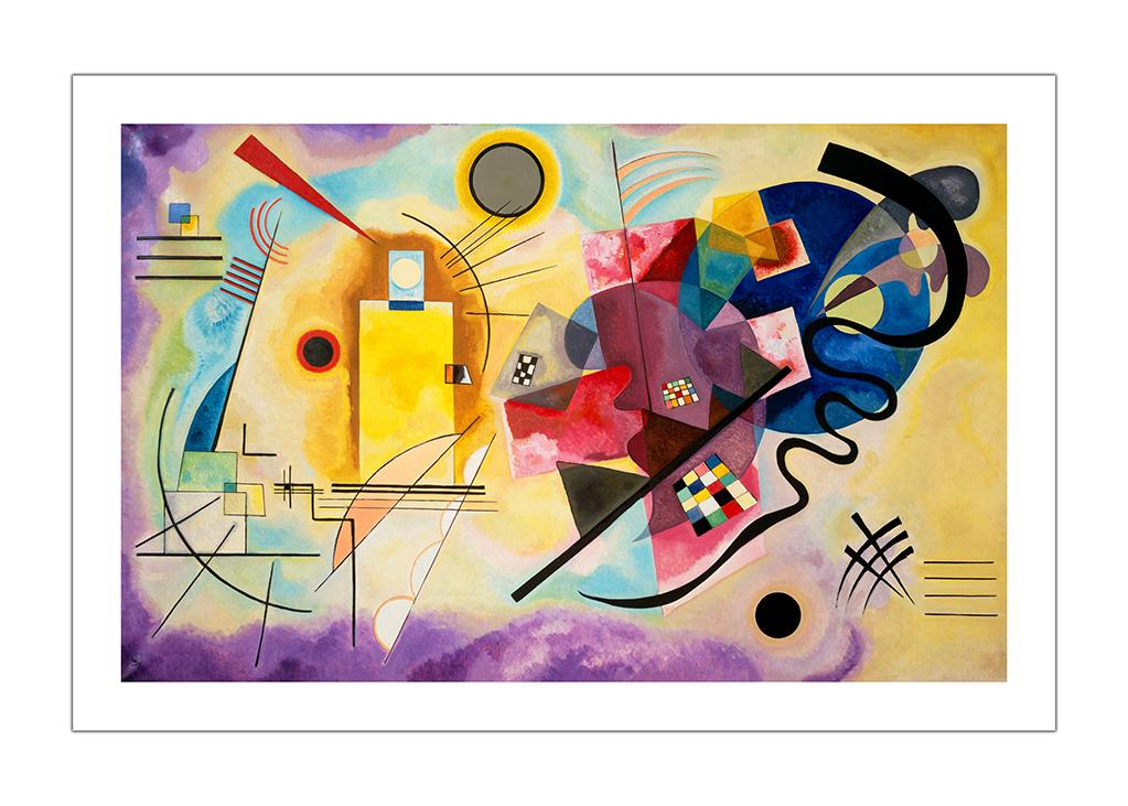 Yellow Red Blue Wassily Kandinsky (1925) wall art poster print home decor
