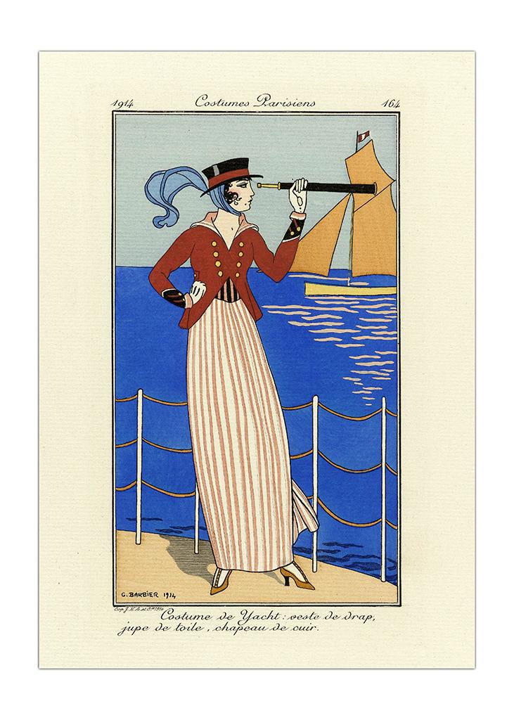 Vintage 1920s Holiday Romance, Fashion Posters by George Barbier wall ...
