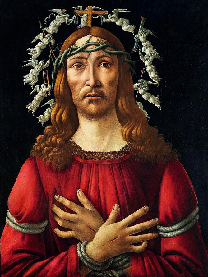 The Man of Sorrows Sandro Botticelli Jesus Christ wall art print