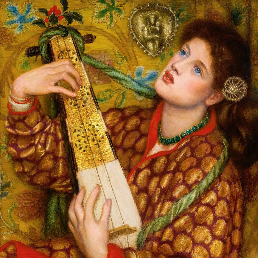 A Christmas Carol (1867) Dante Gabriel Rossetti pre-raphaelite wall art ...