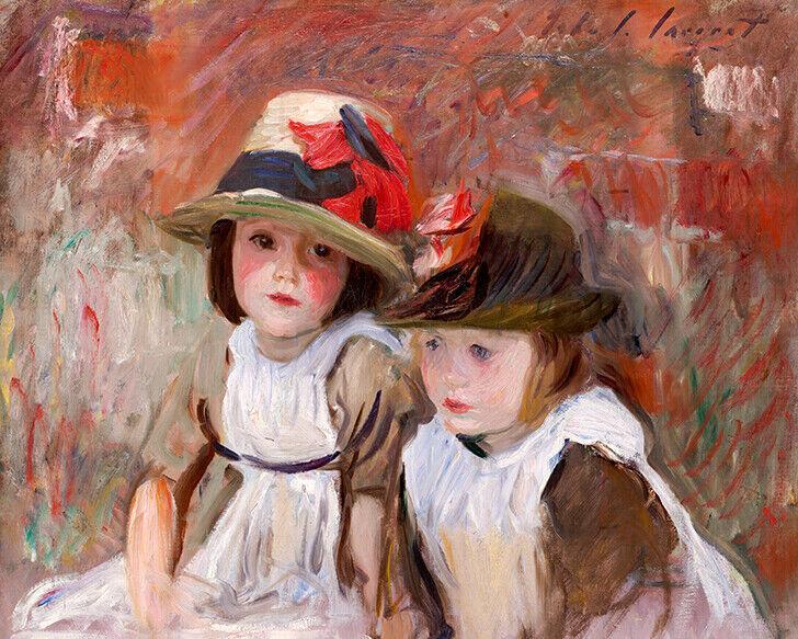 Village Children (1890) by John Singer Sargent wall art poster print